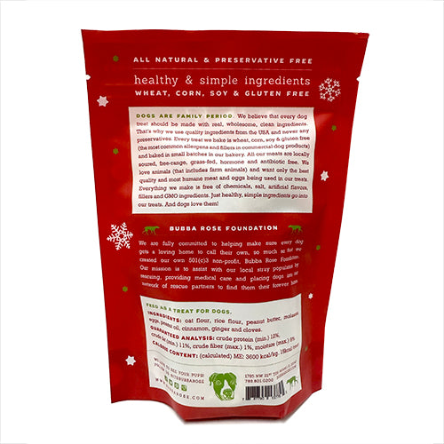 Santa Snacks Biscuit Bag (3.5oz Bag) - Natural Gourmet Dog Biscuits ...